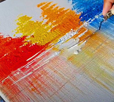 Abstract Landscape Painting For Beginners - DIY Joy