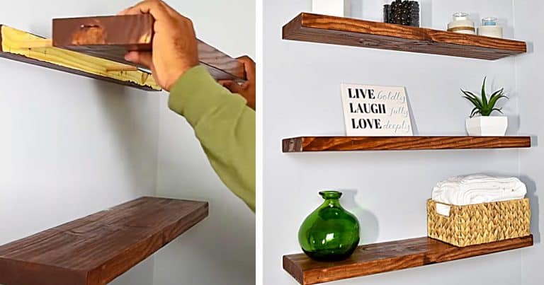 How To Build Floating Shelves - DIY Joy