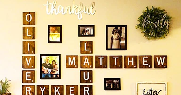 How To Make Scrabble Letter Wall Decor - DIY Joy
