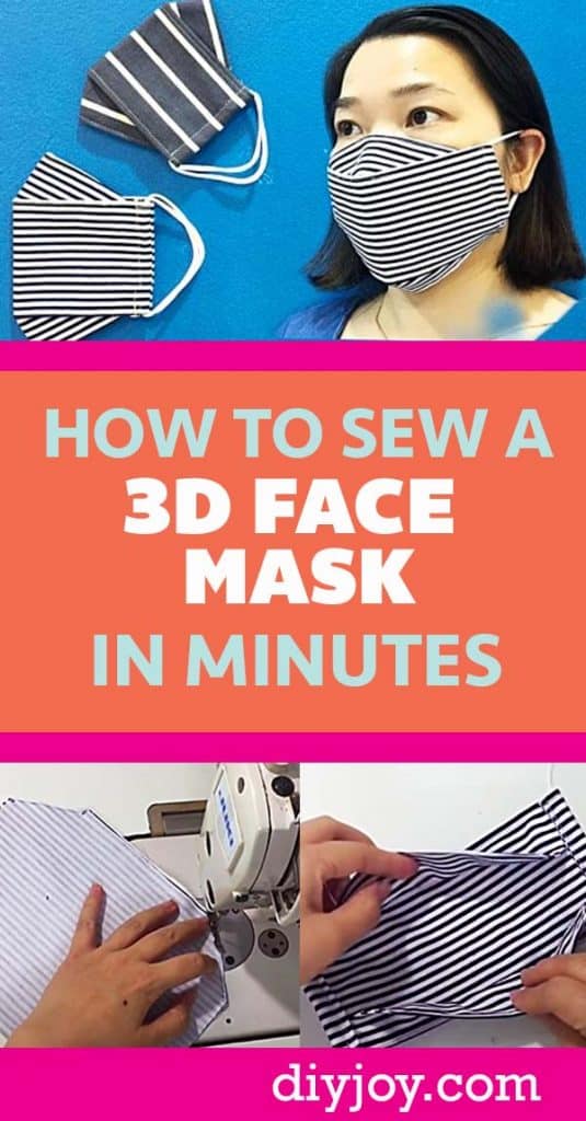 How To Sew A 3D Mask In 4 Minutes - DIY Joy