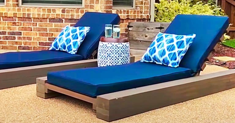 $80 DIY Outdoor Lounge Chair With Free Plans Included - DIY Joy