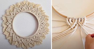 How To Make Macrame Mandala Wall Hanging - DIY Joy