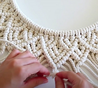 How To Make Macrame Mandala Wall Hanging - DIY Joy