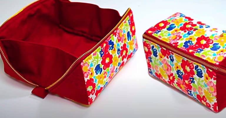 How To Sew An Open Wide Zipper Pouch - DIY Joy