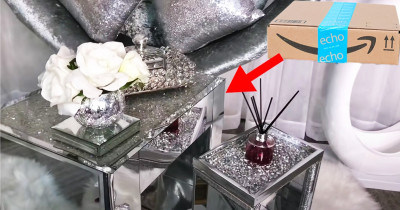 DIY Glam Side Tables With Amazon Boxes - DIY Joy