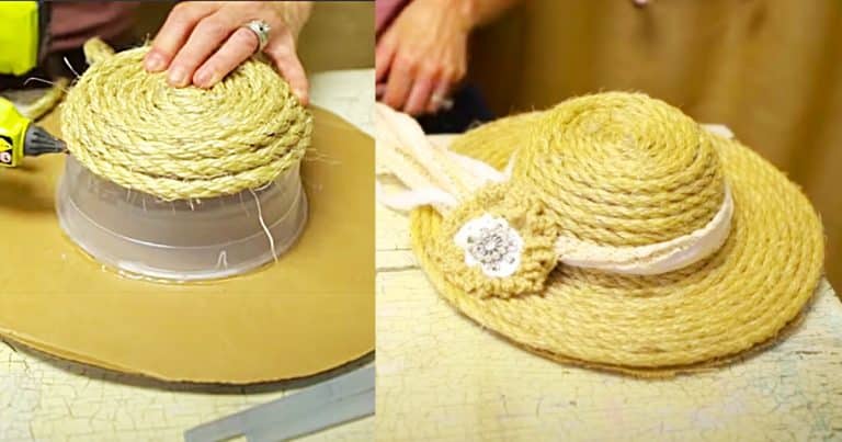 How To Make A Decorative Sisal Rope Hat - DIY Joy