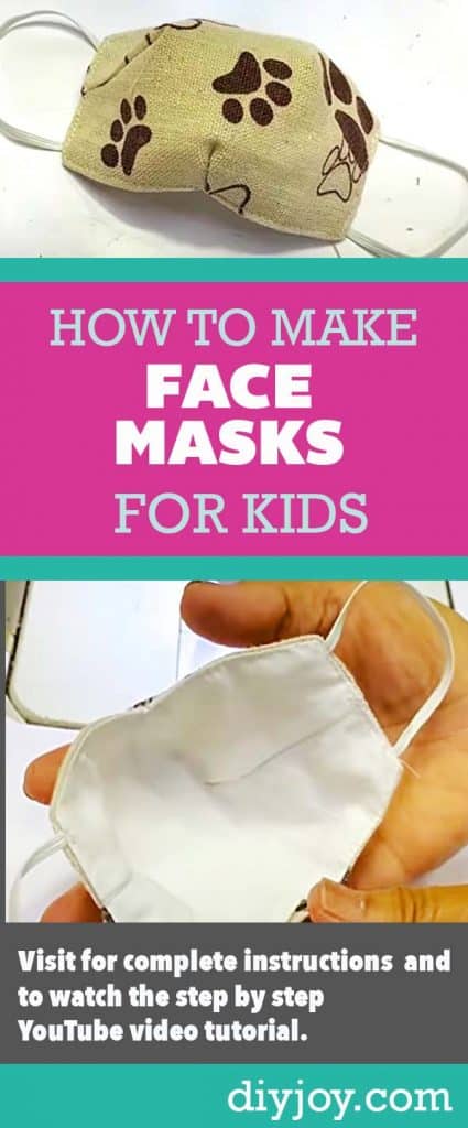 How To Make DIY Face Masks For Kids - DIY Joy