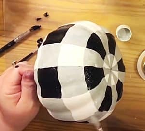 Dollar Tree Farmhouse Buffalo Check Pumpkin - DIY Joy