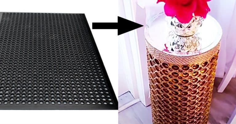 How To Make DIY Side Tables From Rubber Mats - DIY Joy