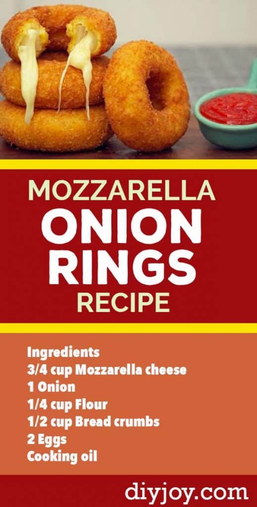 Mozzarella Onion Rings Recipe - DIY Joy