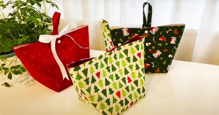 DIY Christmas Gift Bag - DIY Joy