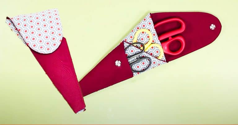 DIY Scissors Pouch Holder - DIY Joy