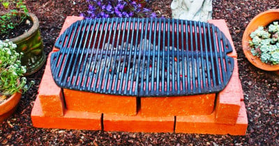 How To Make A Brick Grill - DIY Joy