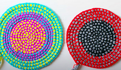 How To Crochet A Round T-Shirt Rug - DIY Joy