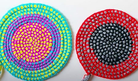 How To Crochet A Round T-Shirt Rug - DIY Joy