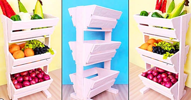 How To Make A vegetable Rack From Cardboard - DIY Joy