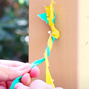 DIY Scrap Fabric Lamp Makeover - DIY Joy