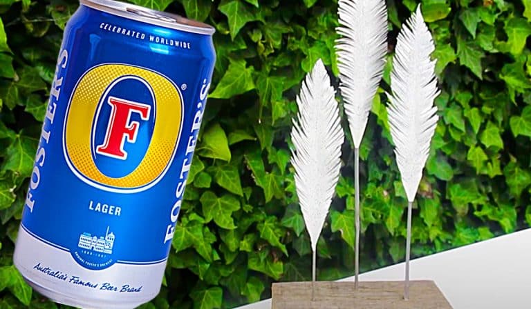 Turn Beer Cans Into A Feather Sculpture - DIY Joy