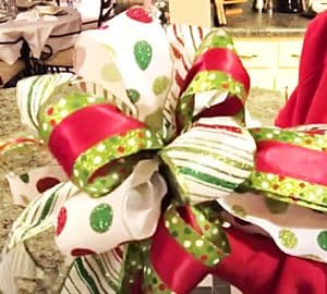 How To Make a Funky Christmas Bow - DIY Joy