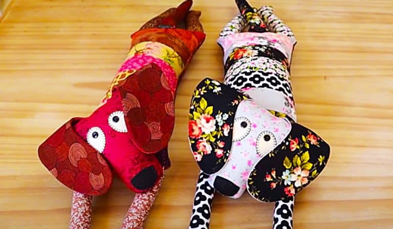 DIY Patchwork Dog With A Free Pattern - DIY Joy