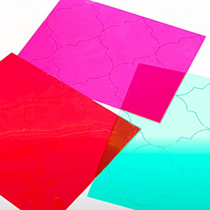 DIY Faux Stained Glass From Plastic Folders - DIY Joy