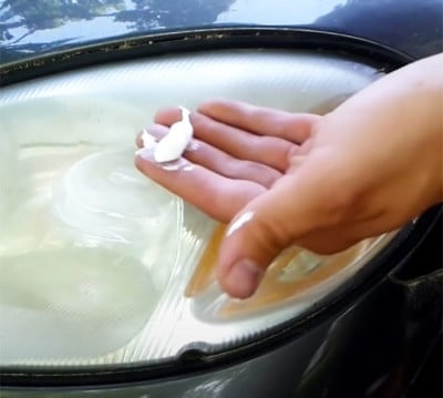 How To Restore Headlights Using Toothpaste - DIY Joy
