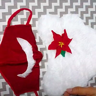 How To Make A Santa Face Mask - DIY Joy