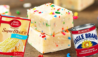 Easy Cake Batter Fudge Recipe - DIY Joy