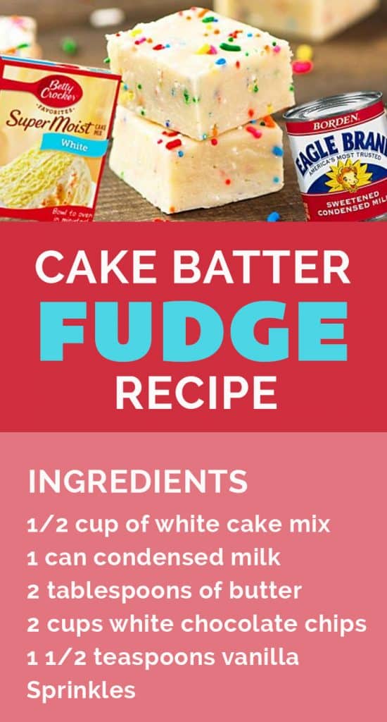 Easy Cake Batter Fudge Recipe - DIY Joy