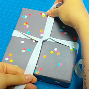 How To Tie Ribbon On A Package - DIY Joy