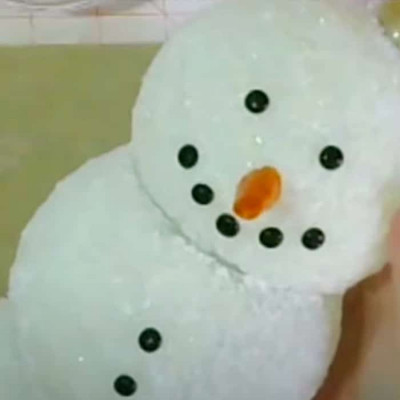 Epsom Salt Glass Ball Lighted Snowman - DIY Joy
