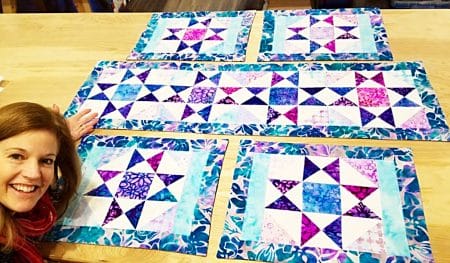 Charm Pack Table Runner And Placemats With Free Pattern - DIY Joy