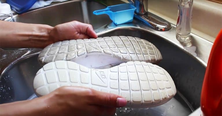 How To Clean Dirty White Shoes - DIY Joy