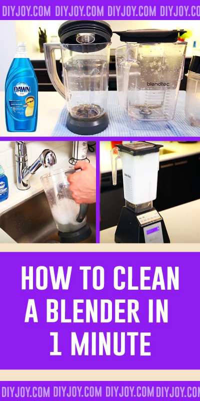 How To Clean A Blender In 1 Minute - DIY Joy
