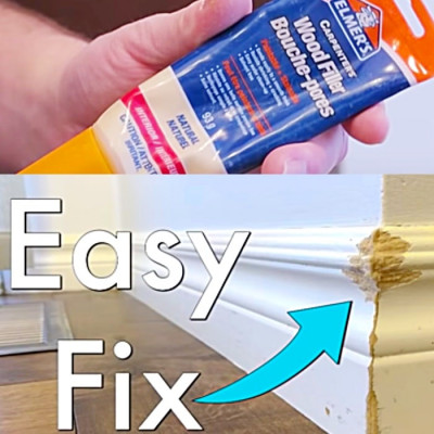 How To Repair And Paint Baseboards - DIY Joy