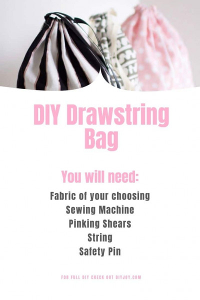 How to Sew a Drawstring Pouch - DIY Joy