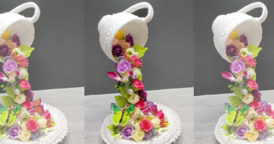 DIY Floating Tea Cup With Plastic Bottle - DIY Joy