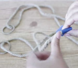 Dollar Tree DIY Hanging Rope Shelf - DIY Joy