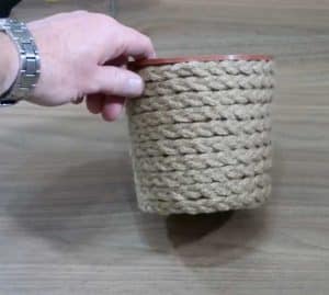 DIY Rope Houseplant Pot - DIY Joy