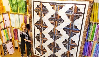 Jelly Roll Log Cabin Quilt With Free Pattern - DIY Joy