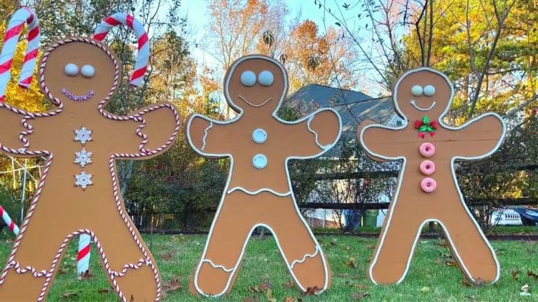 DIY Christmas Decor Idea: Big Gingerbread Men - DIY Joy