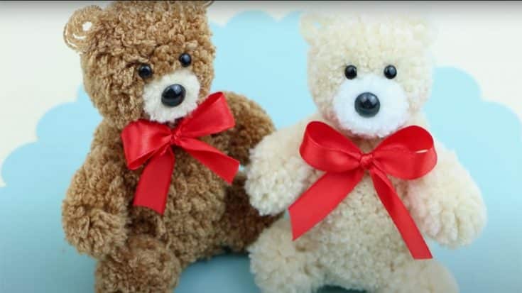 How to Make a Teddy Bear Out of Yarn - DIY Joy