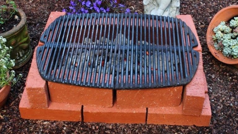 Easy DIY Temporary Brick Hibachi Grill Tutorial - DIY Joy