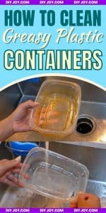 How To Clean Greasy Plastic Containers Easily - DIY Joy