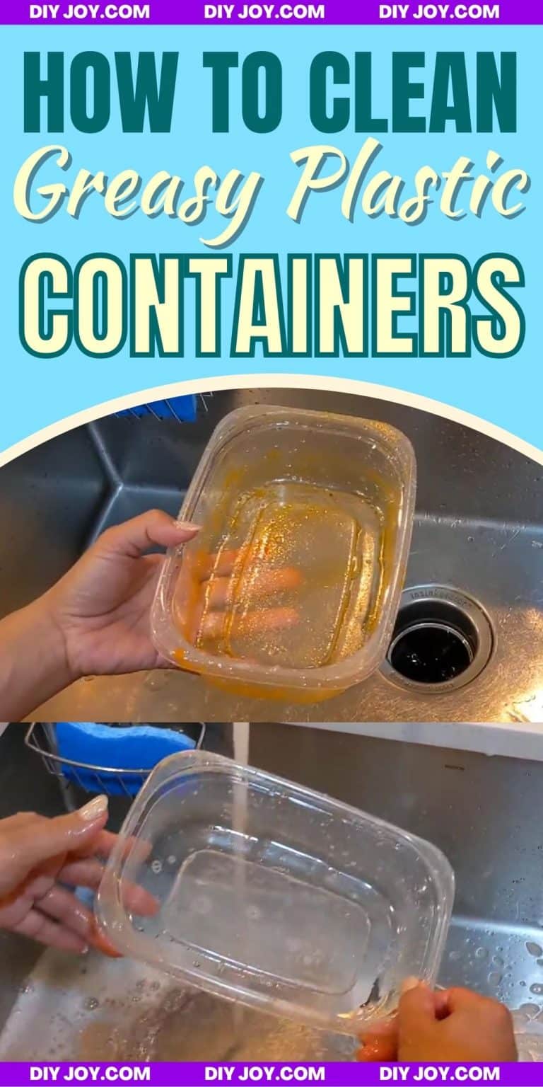 How To Clean Greasy Plastic Containers Easily - DIY Joy