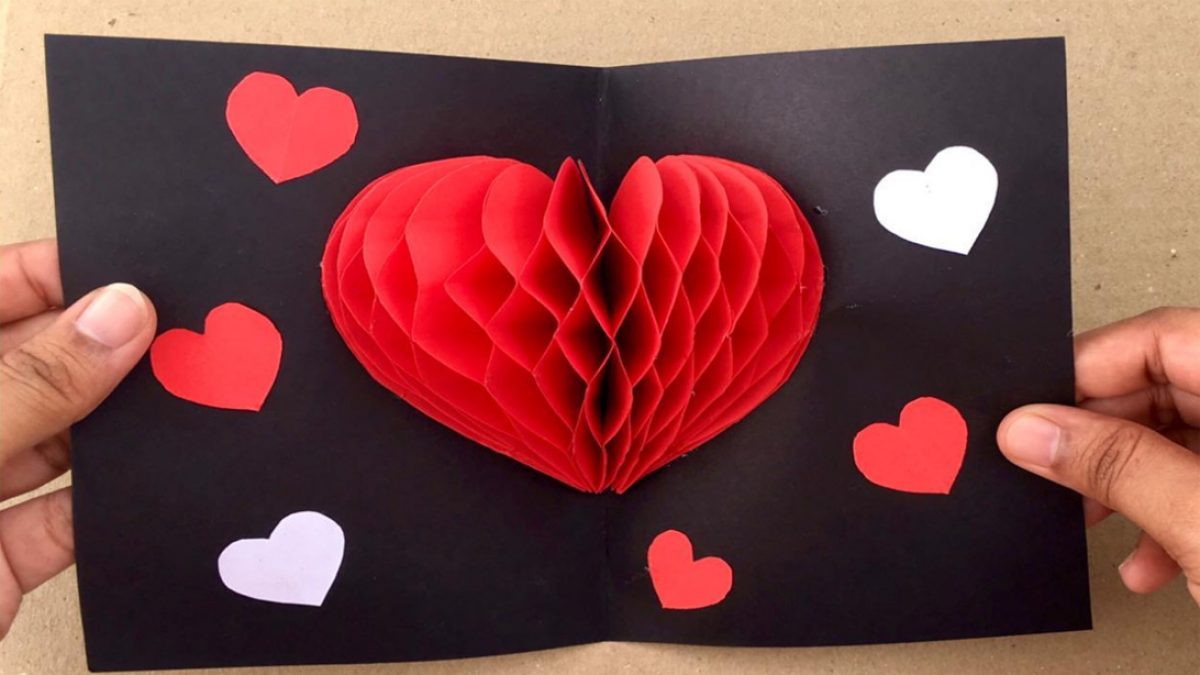 How To Make A Pop Out Card Heart