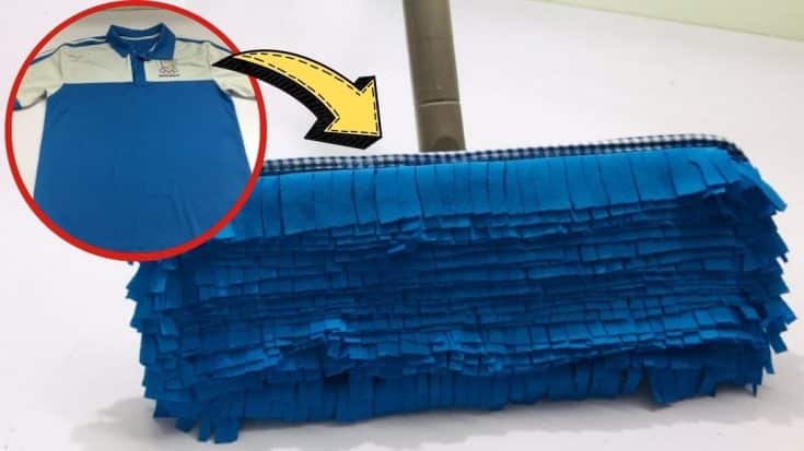 How To Make A DIY Floor Mop Using Old Clothes - DIY Joy