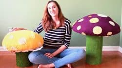 Easy DIY Mushroom Stools Tutorial - DIY Joy