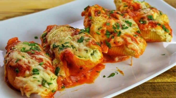 20-Minute Cheesy Jumbo Pasta Shells Recipe - DIY Joy