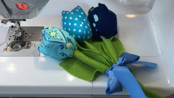 How To Sew Fabric Tulip Flowers - DIY Joy